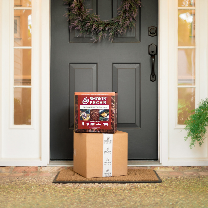 Pecan Shell Pellets - 20 LB Box - 100% Pecan Smoking Pellets For BBQ ...